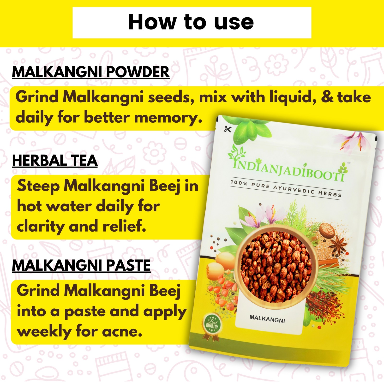 Edible and Medicinal Seeds : Malkangni Beej - Jyotishmati ...