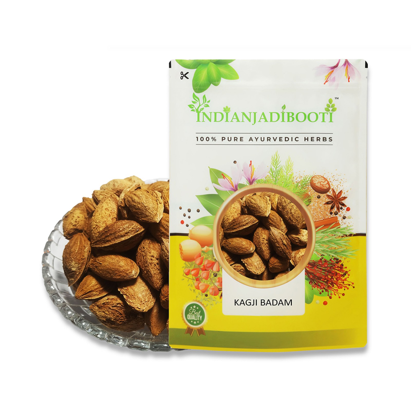 Dry Fruits : Kagji Badam - Kagzi Almond - Almonds With Shell ...