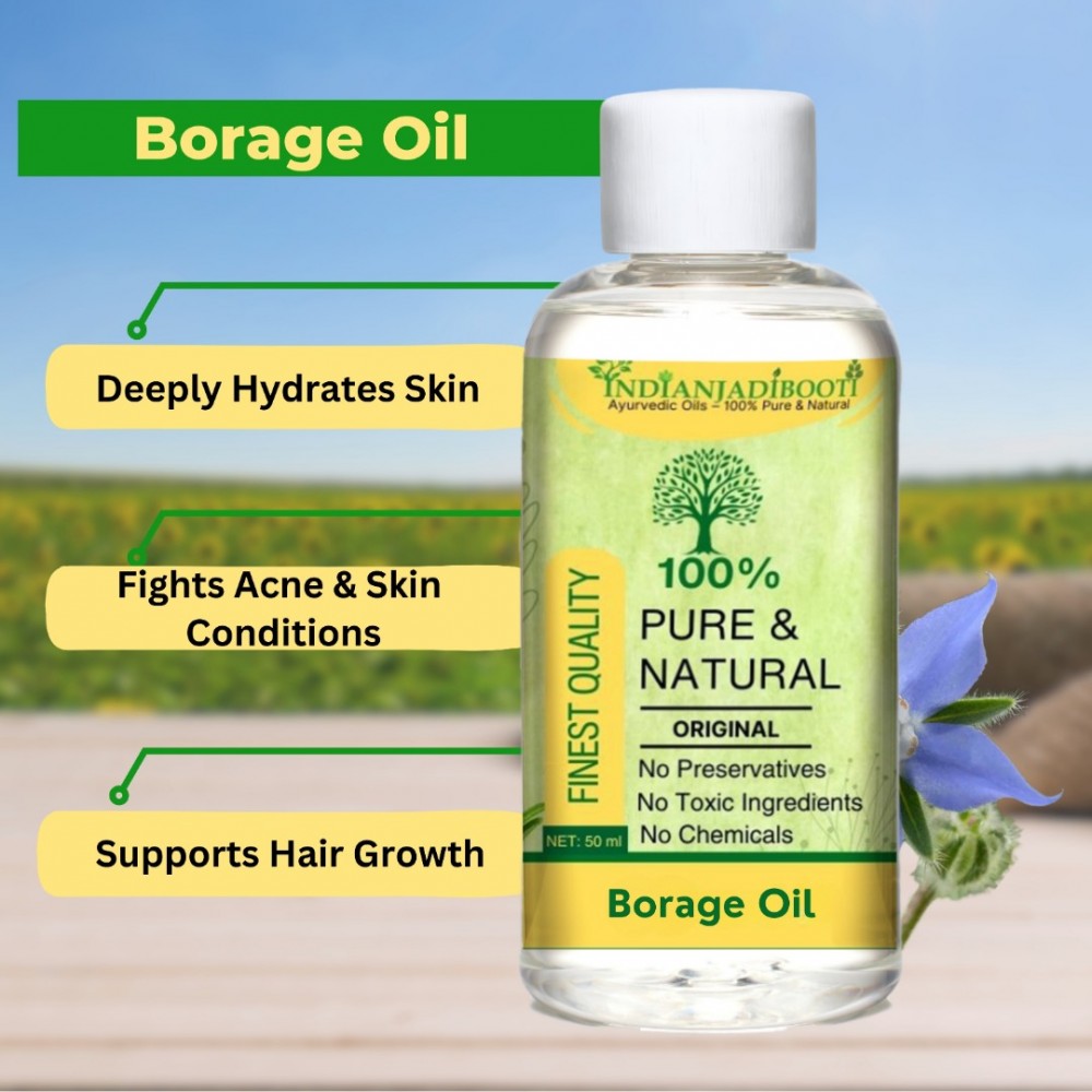 Hair : Borage Cold Pressed Oil (Borago officinalis) Natural ...