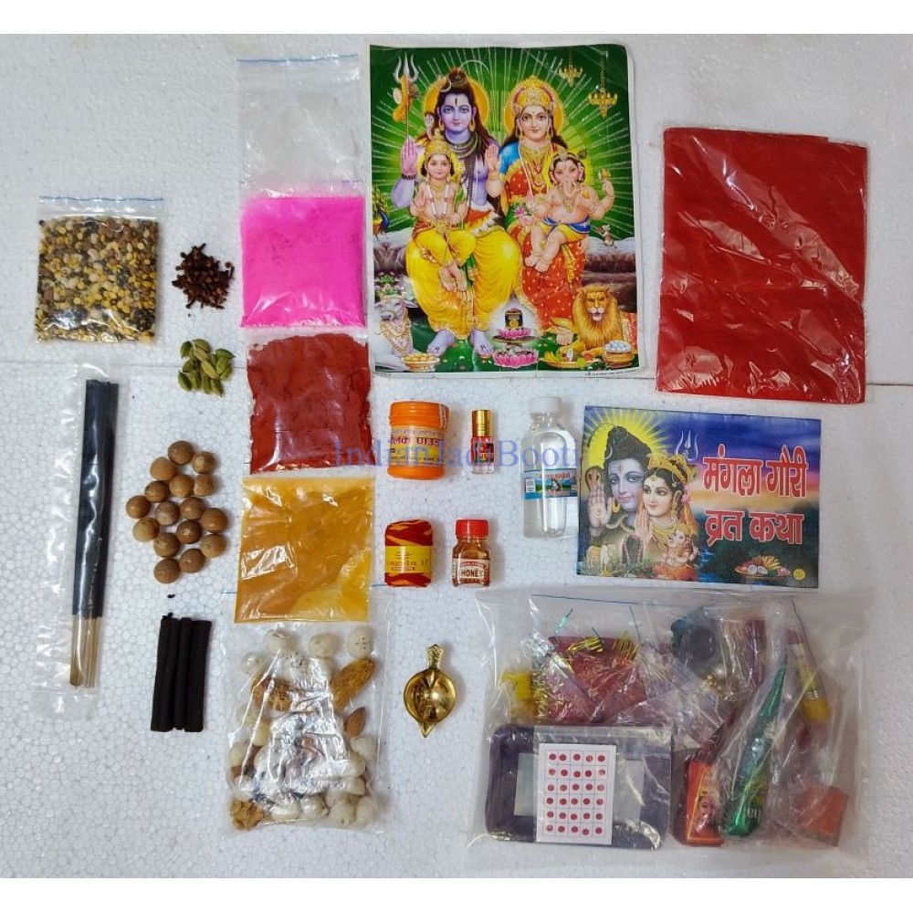 Pooja Kits : Order IndianJadiBooti Mangla Gauri Vrat Pooja ...