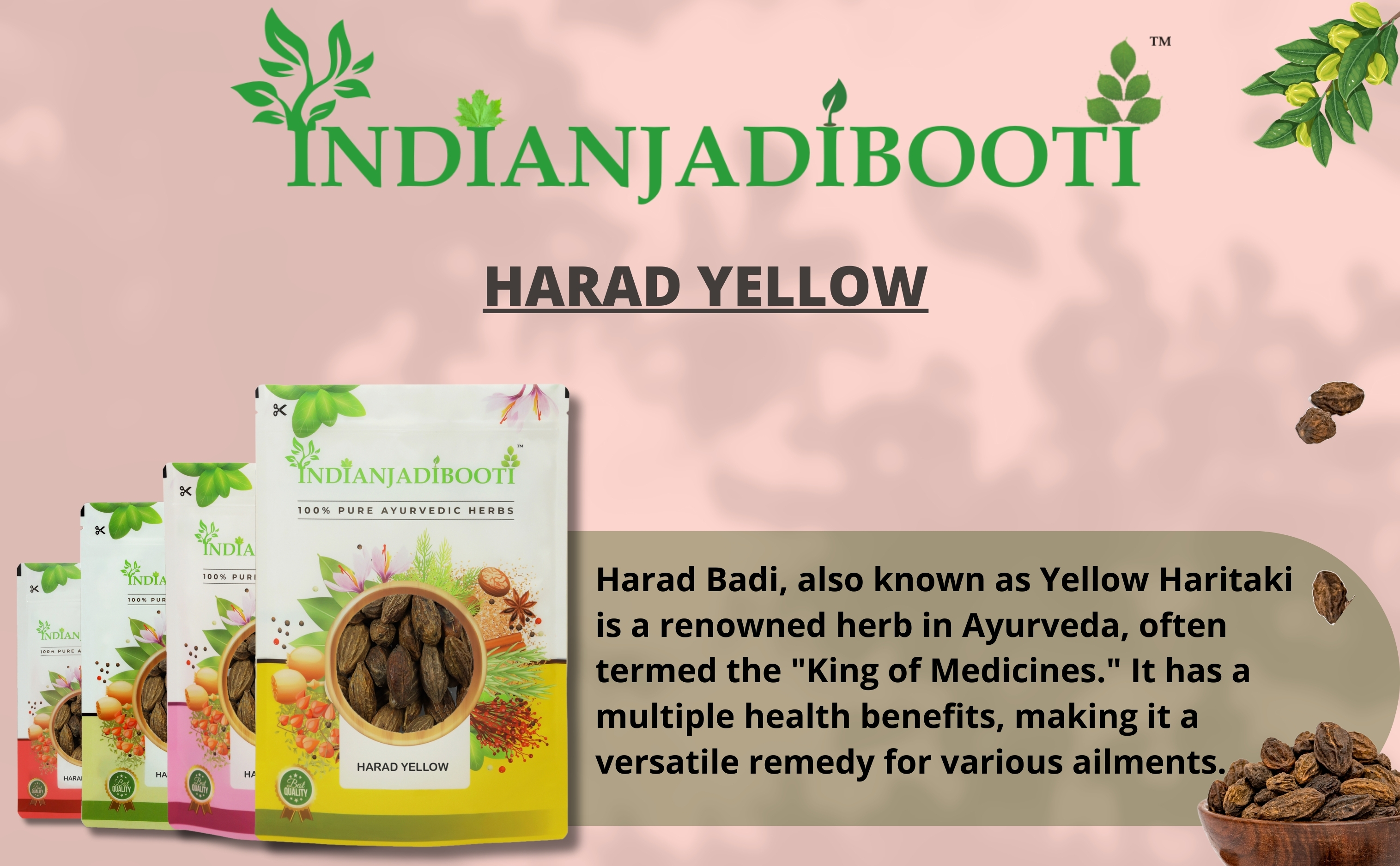 Wholesome Spices and Powders : Order Harad Big Yellow Haritaki ...